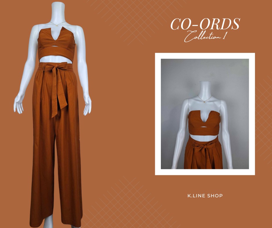 Co-ords 4 (Brown) , Women's Fashion, Dresses & Sets, Sets or ...