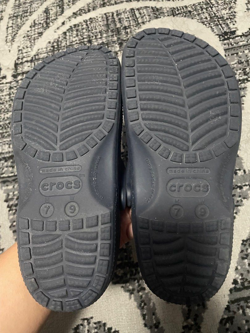 Crocs Classic Clog Navy Blue, Men's Fashion, Footwear, Slippers ...