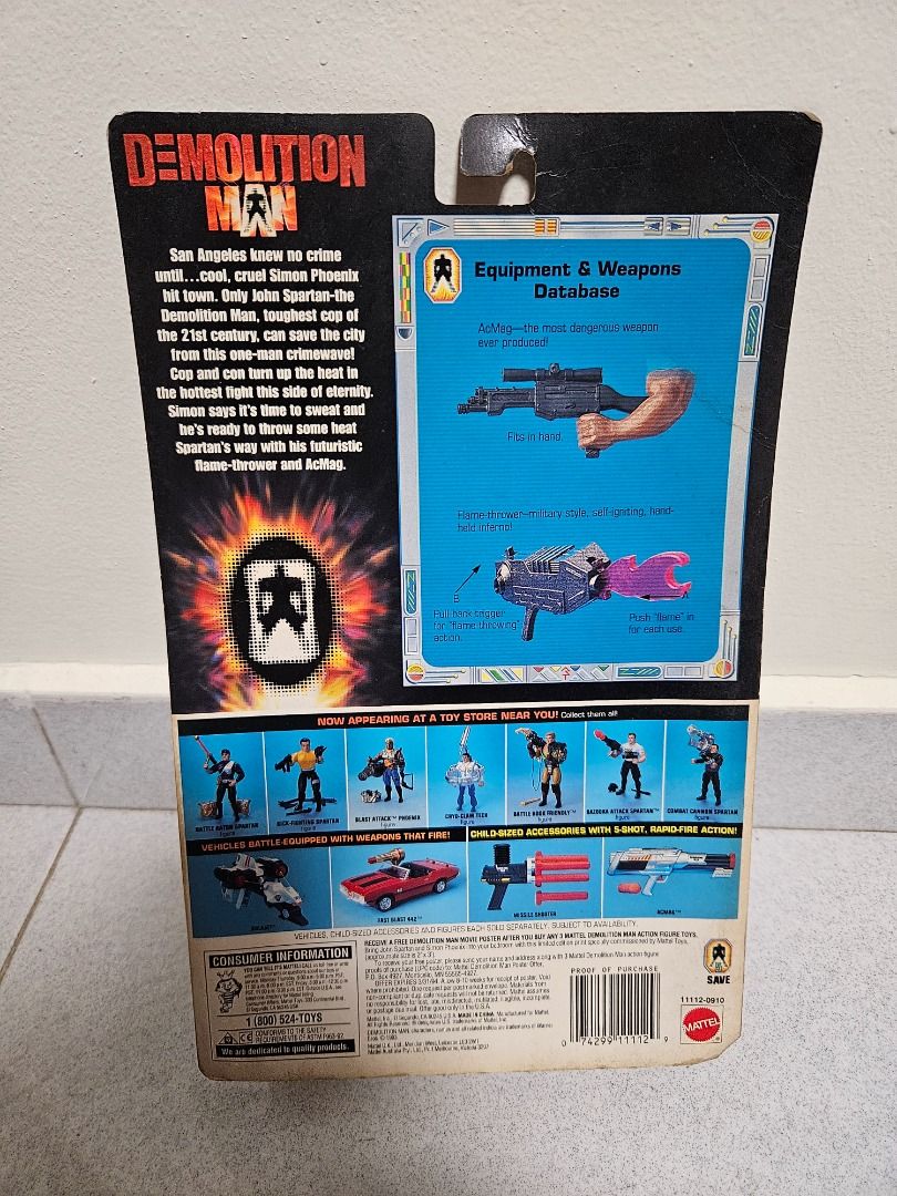 DEMOLITION MAN Vintage Movie Action Figures (1993), Hobbies & Toys ...