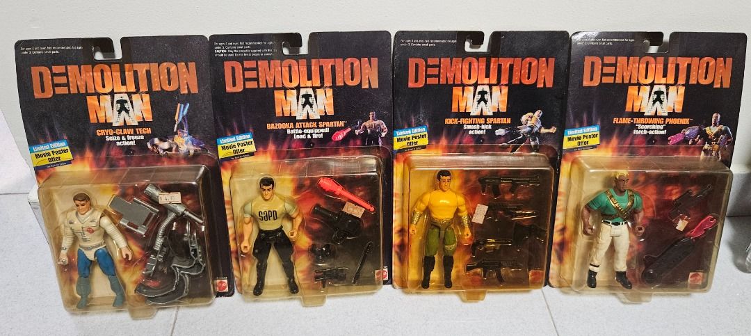 DEMOLITION MAN Vintage Movie Action Figures (1993), Hobbies & Toys ...