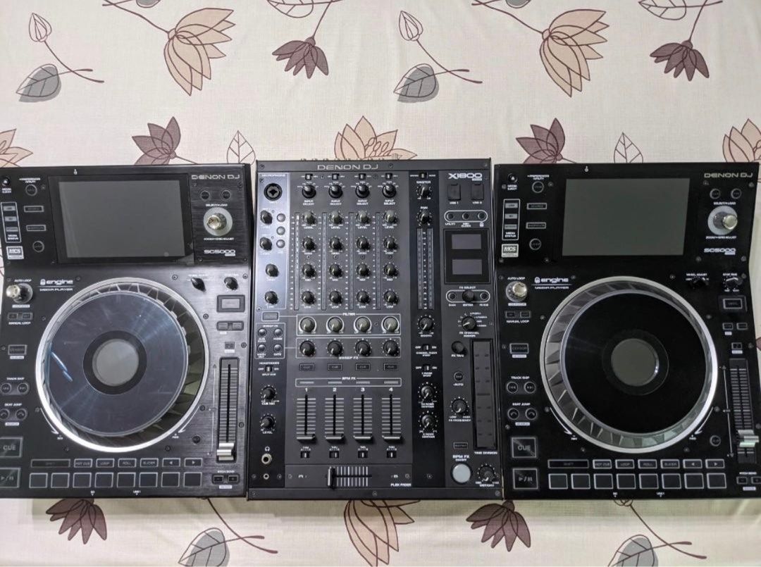 Denon DJ SC5000 Prime (2x) & X1800 Prime mixer SET (with free gift), Audio, Other Audio ...