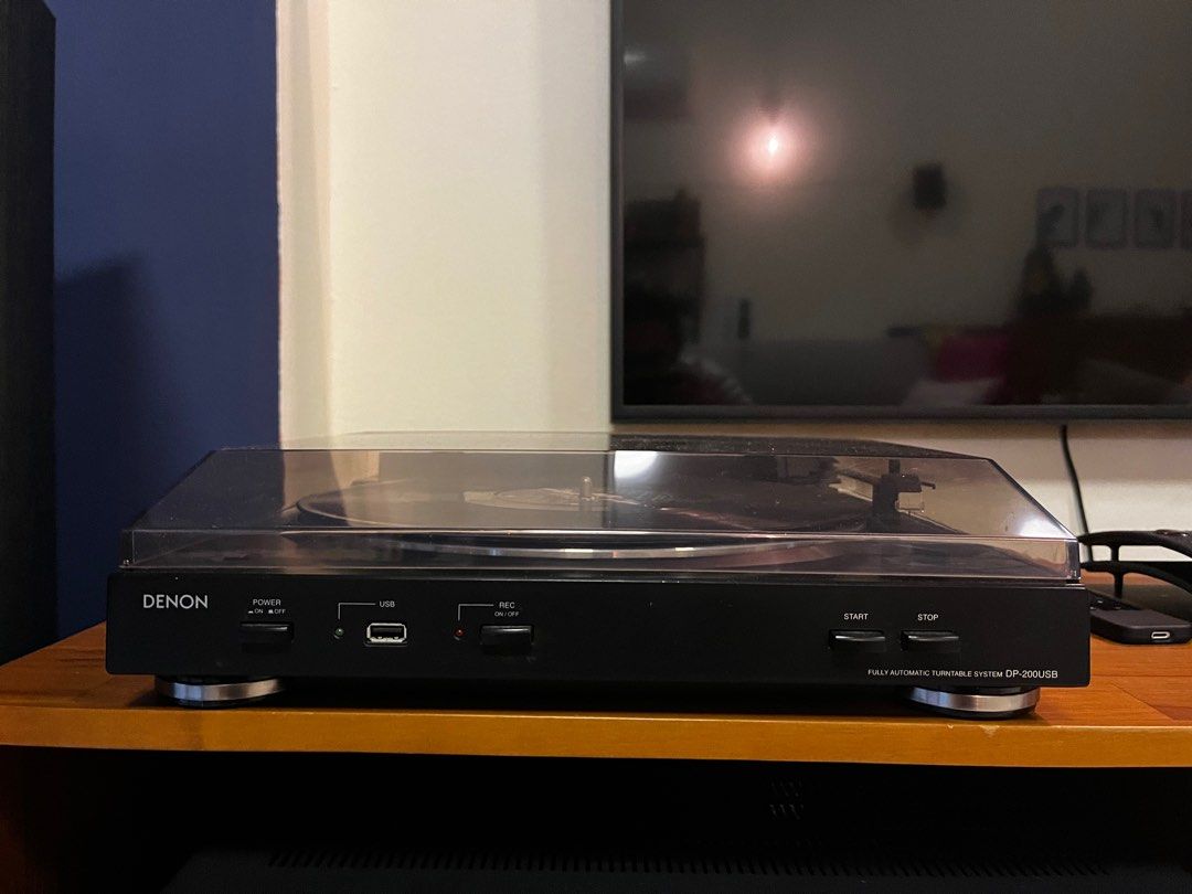 Denon DP-200 USB Turntable, Audio, Other Audio Equipment on Carousell