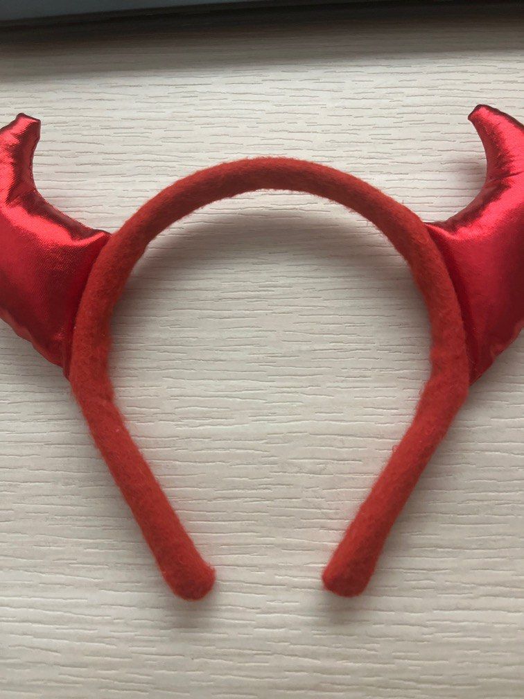 devil horn headband, Hobbies & Toys, Toys & Games on Carousell