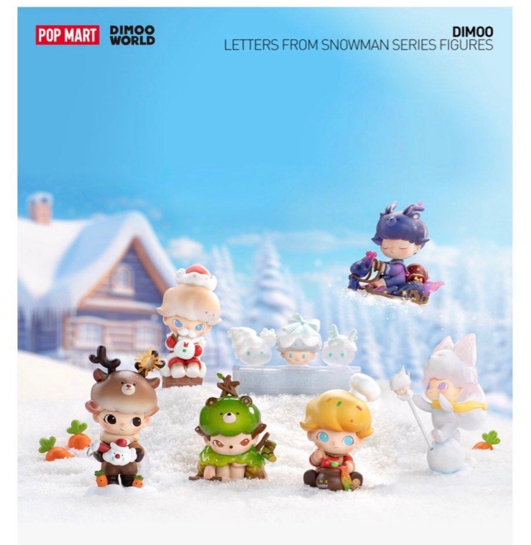 Dimoo world letters from snow man, Hobbies & Toys, Toys & Games on ...
