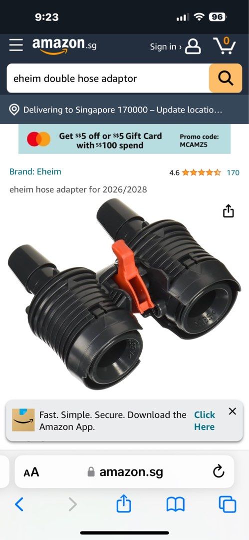 Eheim hose adaptor, Pet Supplies, Homes & Other Pet Accessories on ...