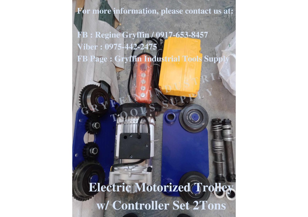Electric Motorized Trolley w/ Controller Set 2Tons, Commercial ...