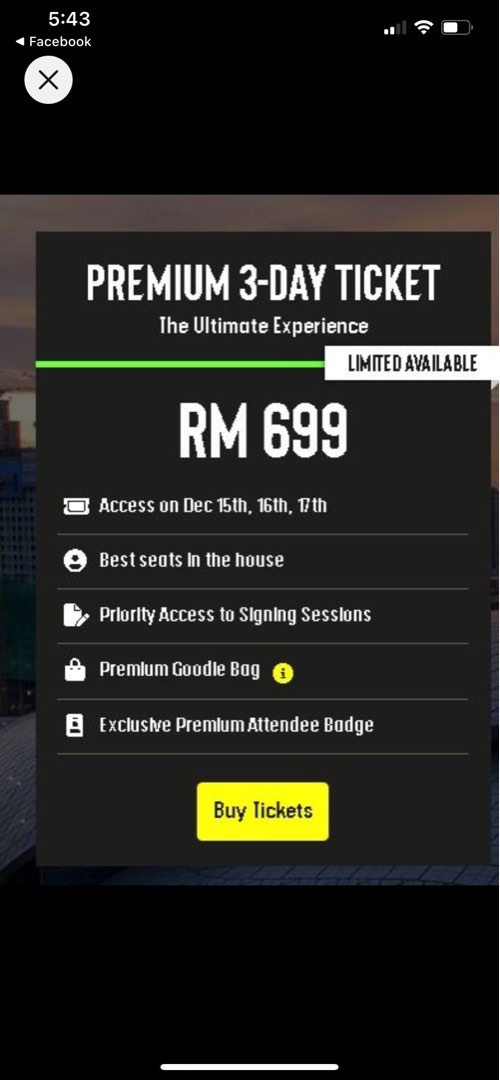 ESL Major Dota2 premium tickets in KL, Tickets & Vouchers, Event ...
