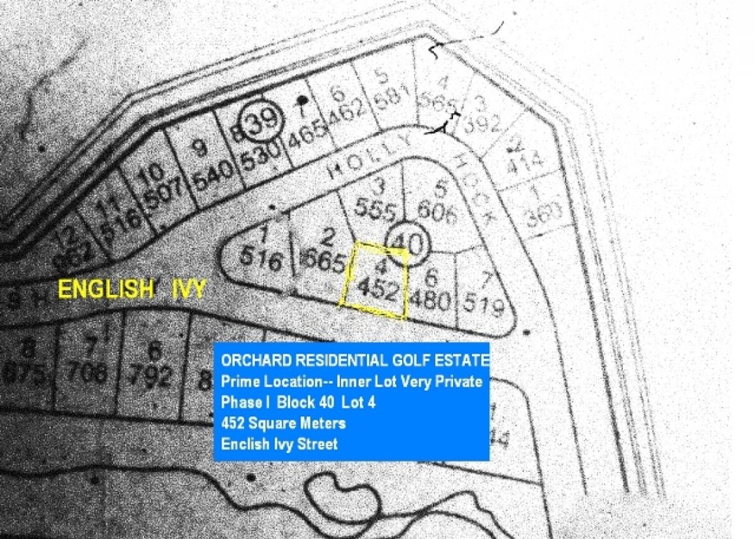 Fairway Lot in Orchard Residential Estates 452sqm, Property, For Sale ...