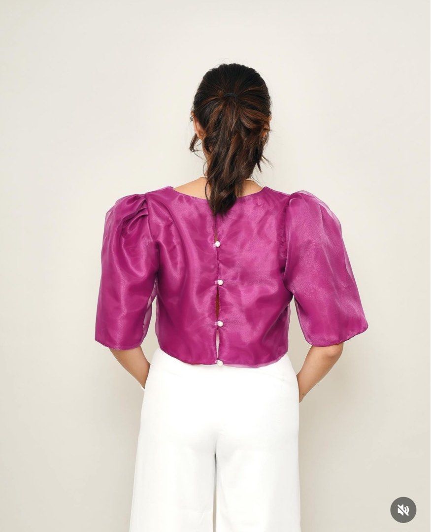 FOR RENT MODERN FILIPINIANA TOP, Women's Fashion, Dresses & Sets ...