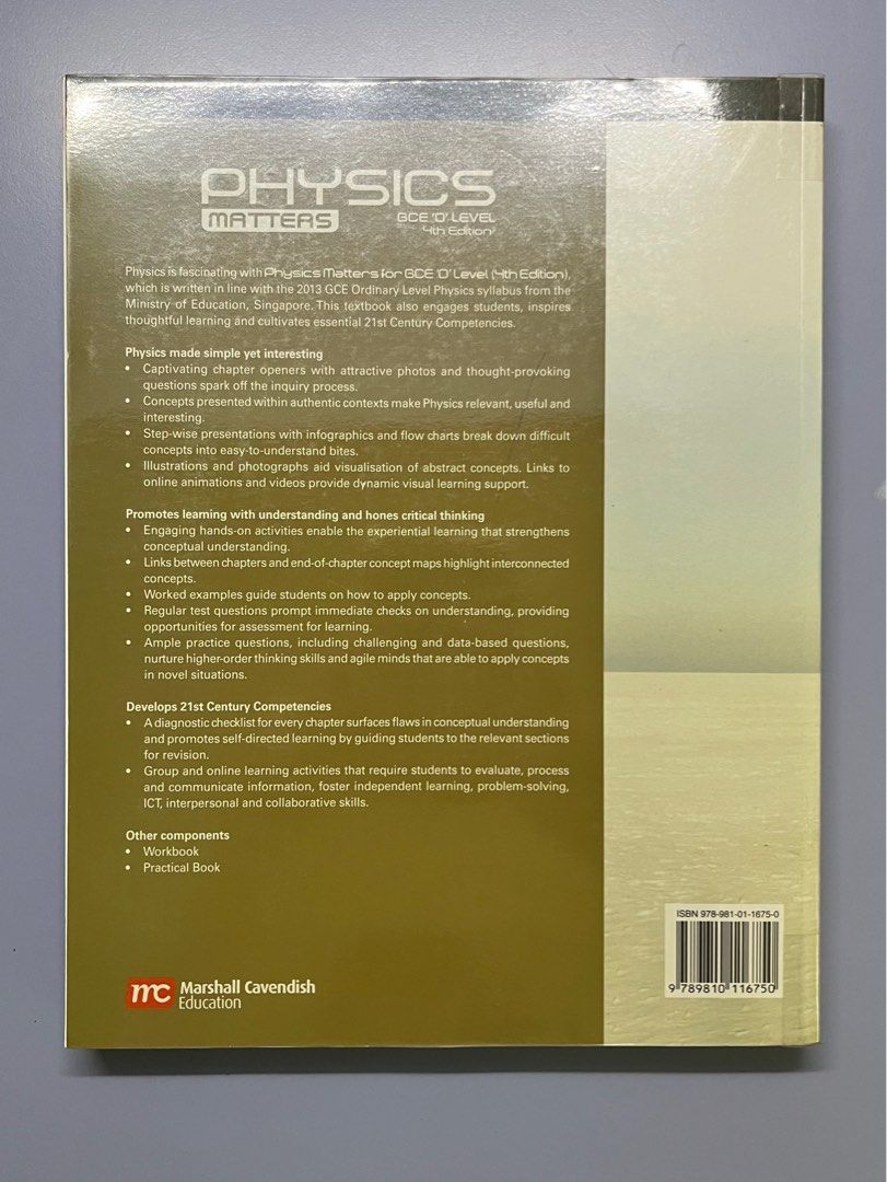 gce olevel physics matter textbook, Hobbies & Toys, Books & Magazines, Textbooks on Carousell