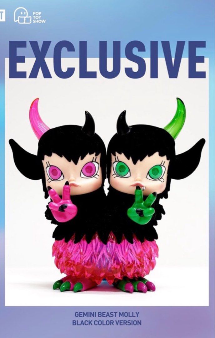 Gemini Beast Molly Black Colour Version, Hobbies & Toys, Toys & Games ...
