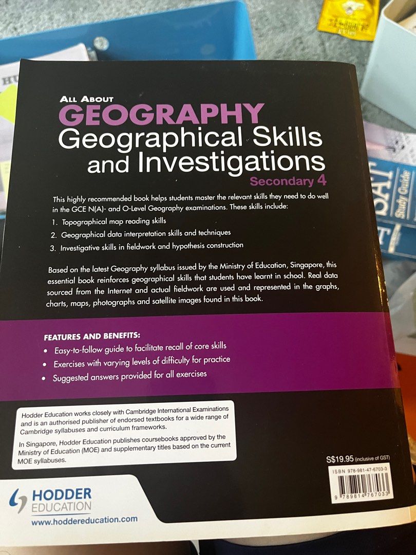 Geography skills book with map, Hobbies & Toys, Books & Magazines ...