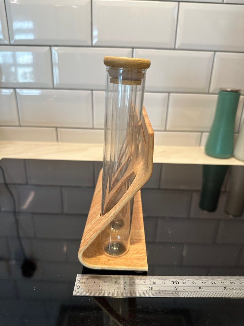 Glass tube container, Furniture & Home Living, Kitchenware & Tableware ...