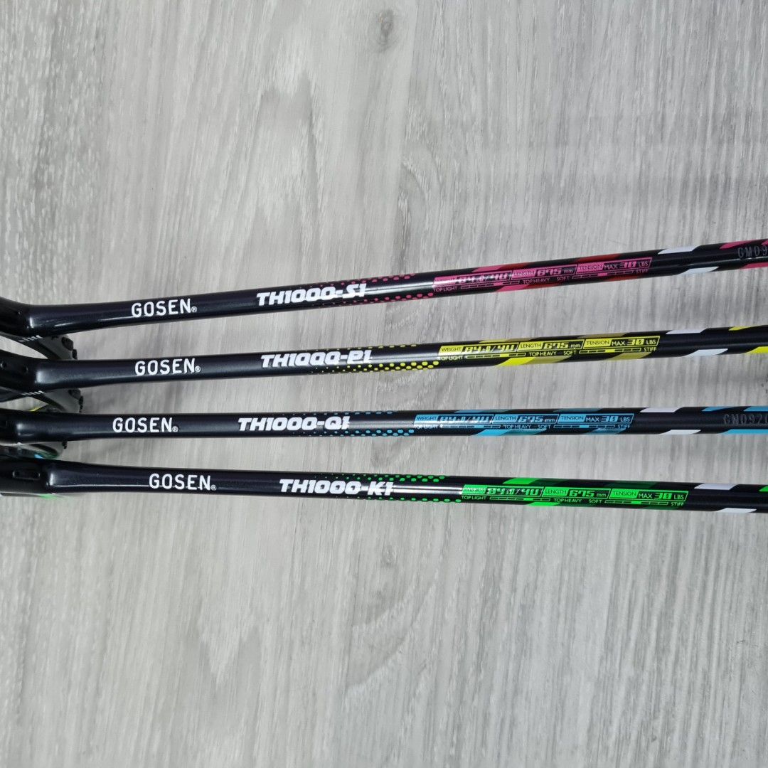 Gosen racket (Max LBS 30 #Gosen TH1000-P1 #Gosen TH1000-Q1 #Gosen ...