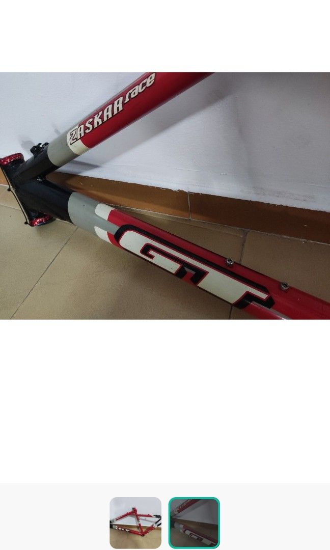 GT Zaskar Race 2001 18" Frame, Sports Equipment, Bicycles & Parts ...