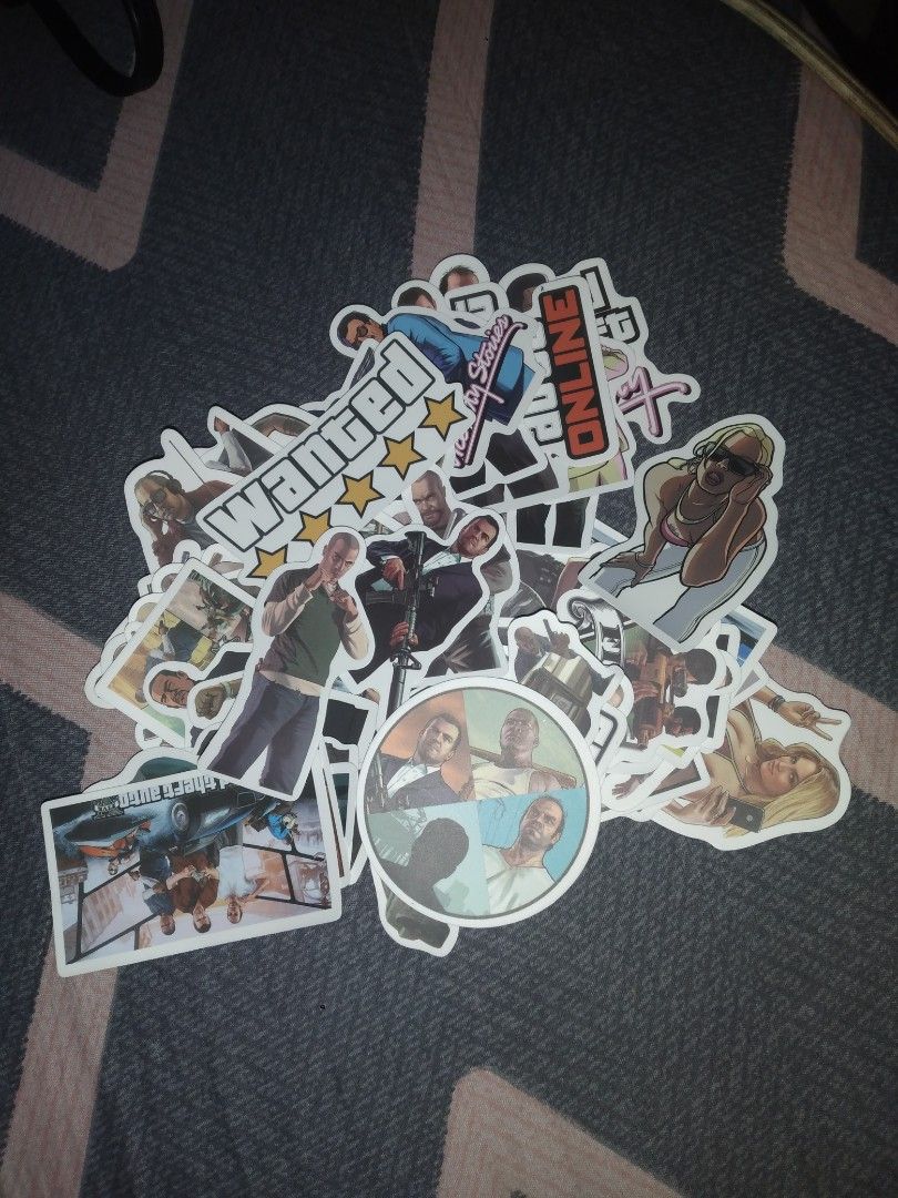 GTA Grand Theft Auto Waterproof 50pcs Stickers, Car Parts & Accessories ...