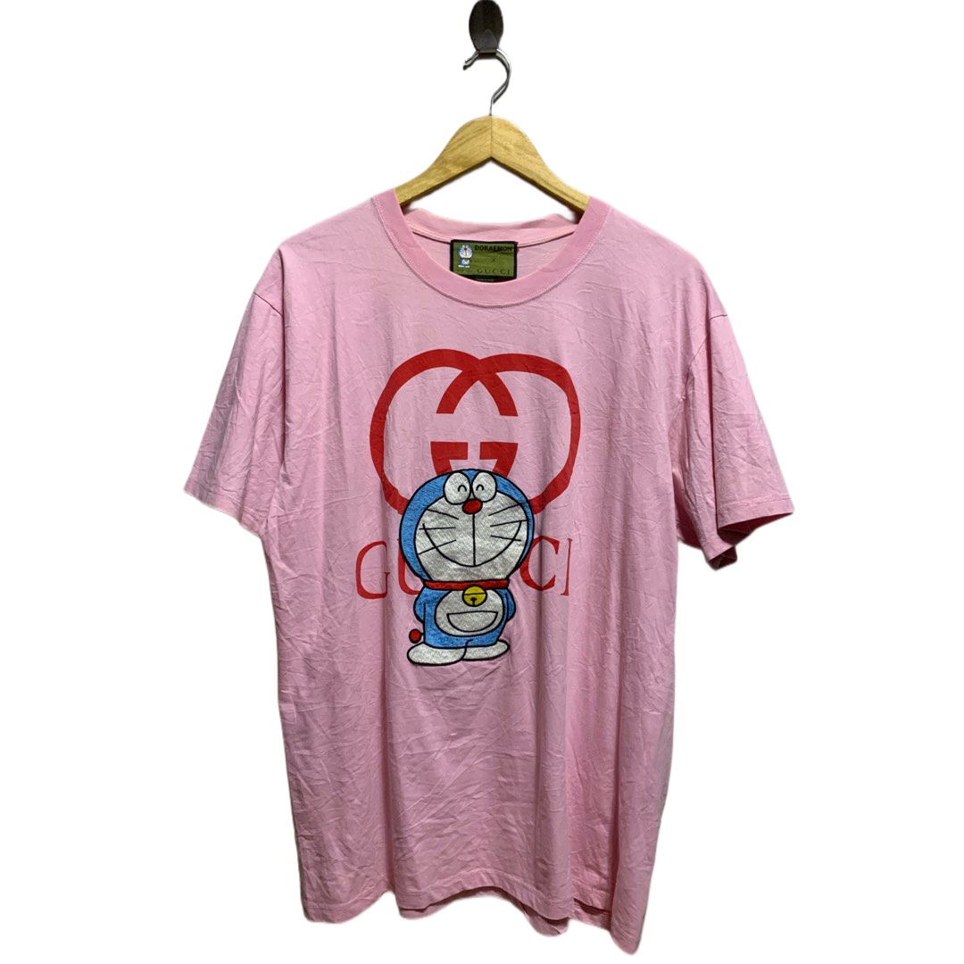 Gucci x Doraemon Shirt, Luxury, Apparel on Carousell