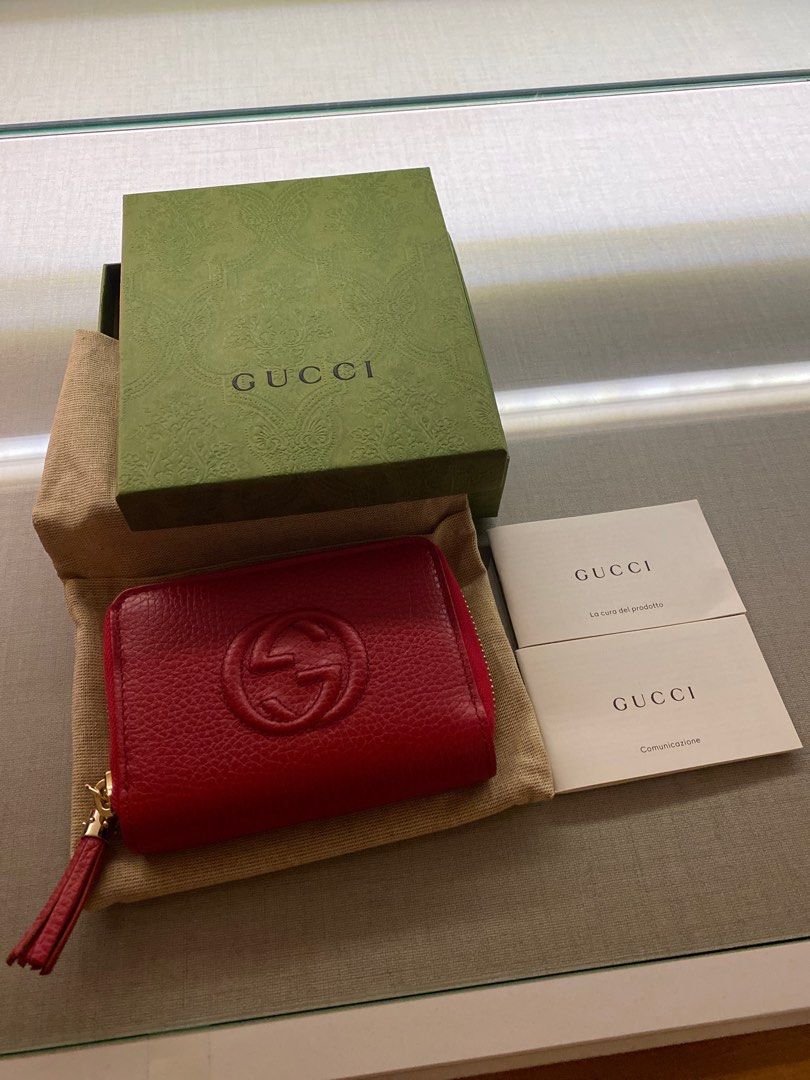 Gucci zip around card wallet, Luxury, Bags & Wallets on Carousell
