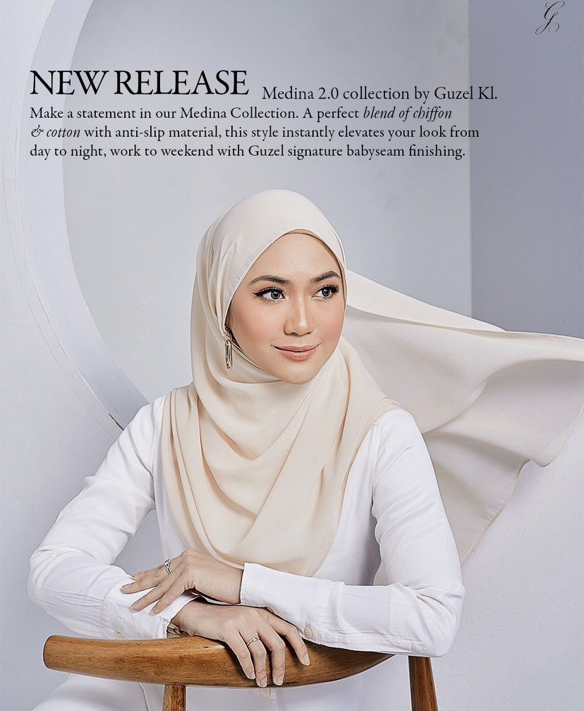 Guzel KL Medina 2.0, Women's Fashion, Muslimah Fashion, Hijabs on Carousell