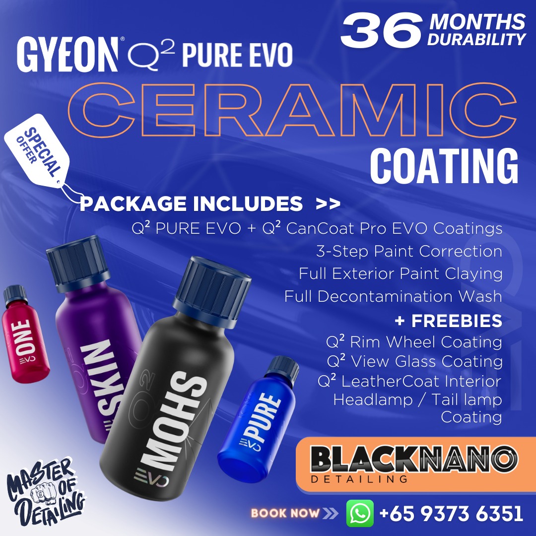 GYEON Q2 PURE EVO 9H Latest Ceramic Coating, Car Accessories, Car ...