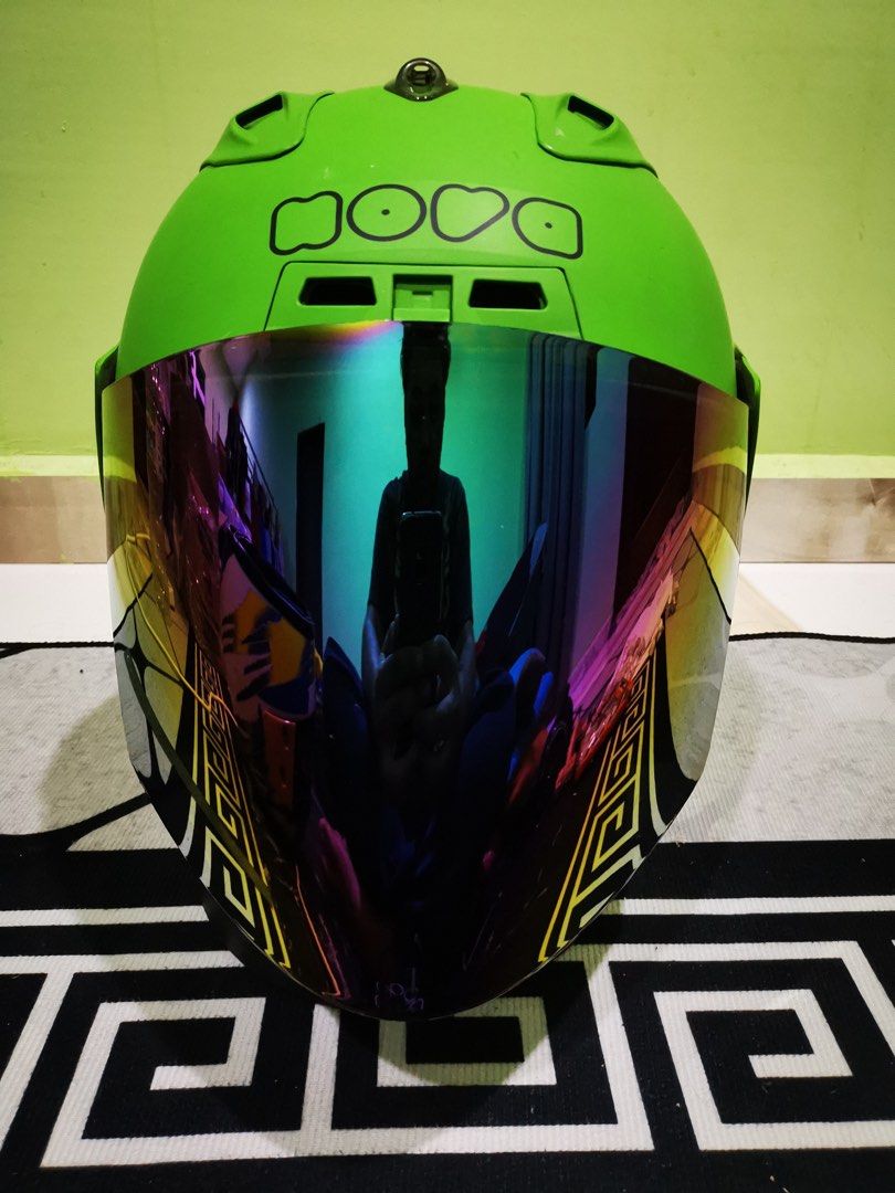 Helmets nova dot limited edition green mate, Sports Equipment, Other ...