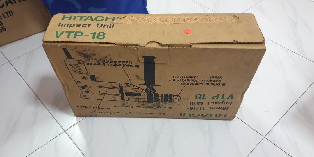 Hitachi VTP-18 impact drill, Furniture & Home Living, Home Improvement ...