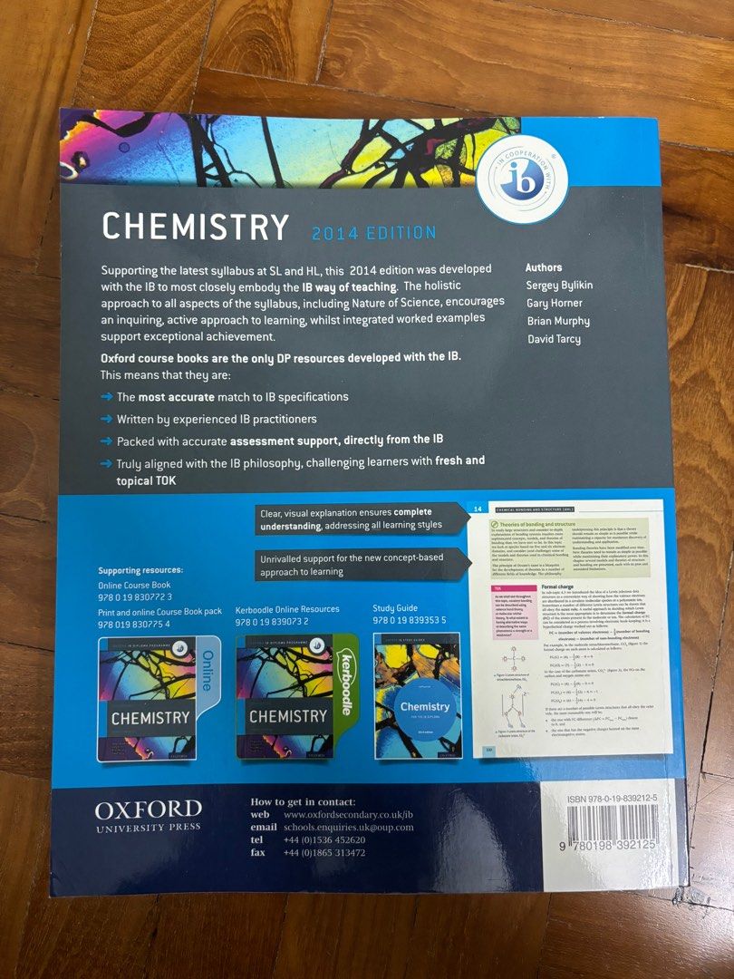 HL Chemistry Textbook for IB, Hobbies & Toys, Books & Magazines ...