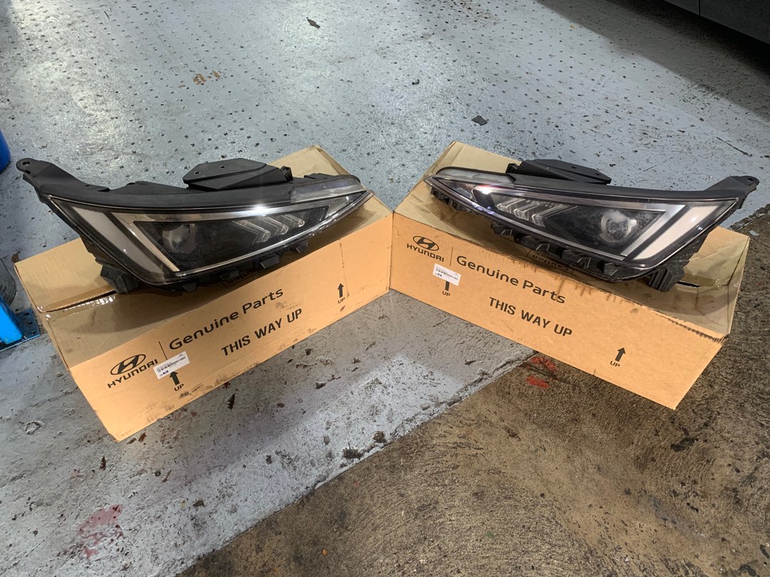 Hyundai Avante Front Headlights Head Lamp, Car Accessories, Accessories ...