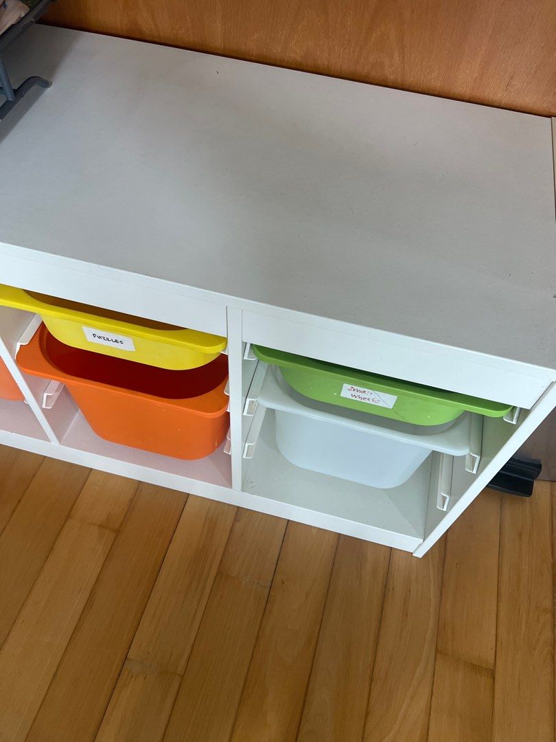 IKEA WHITE TROFAST STORAGE, Furniture & Home Living, Furniture, Shelves ...