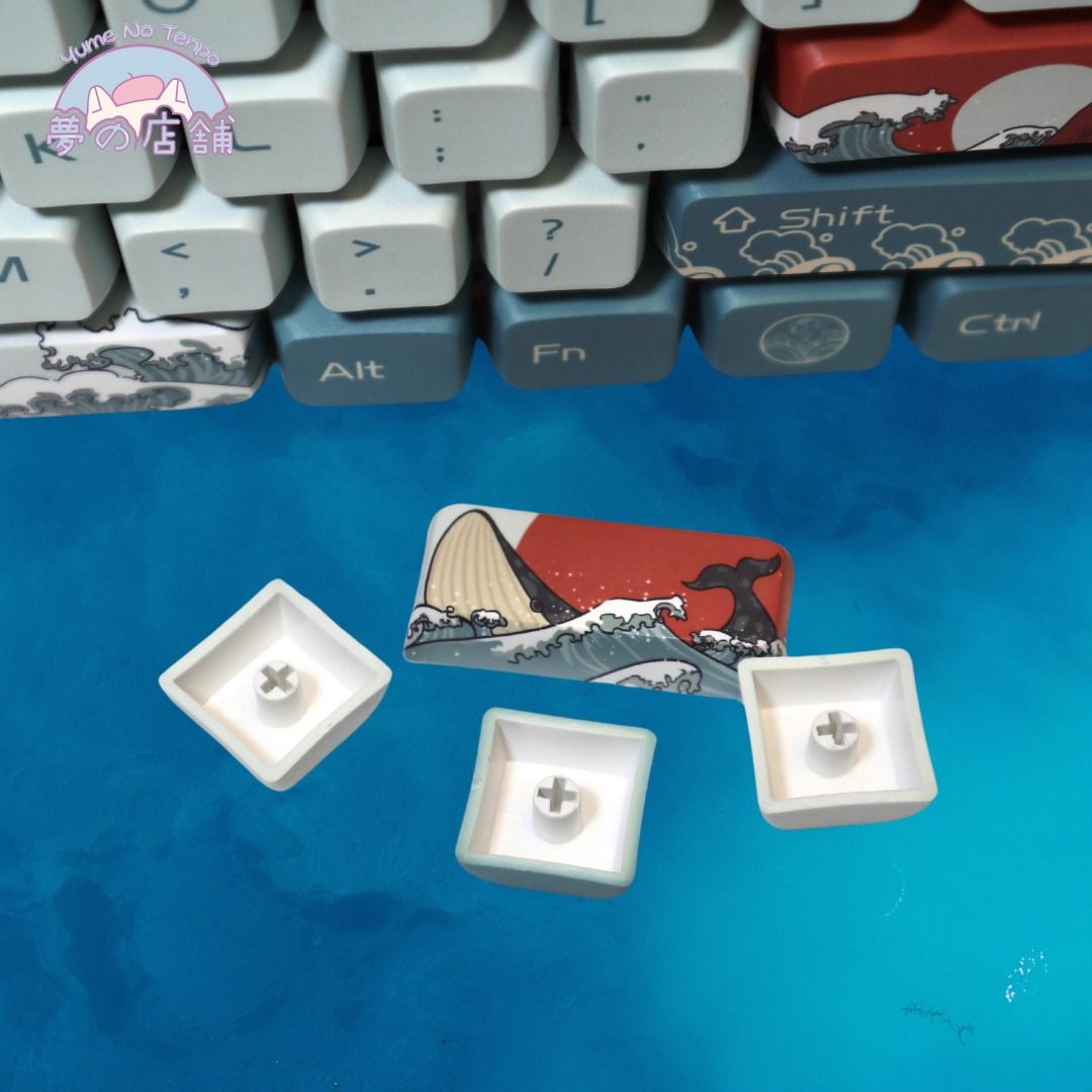 [IN STOCK] Coral Sea Keycaps | English Keycaps | Cherry Profile | PBT ...
