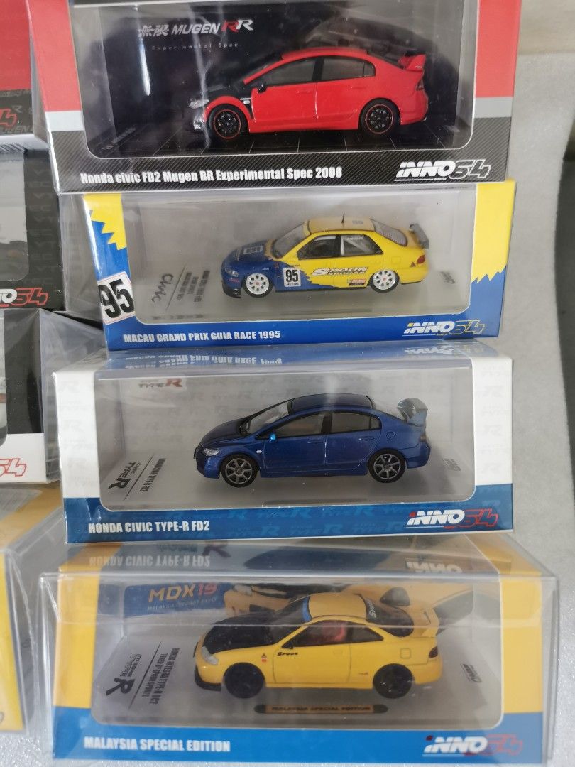 Inno64 1/64 Honda Civic EG9 FD2R mugen rr Dc2 spoon, Hobbies & Toys ...