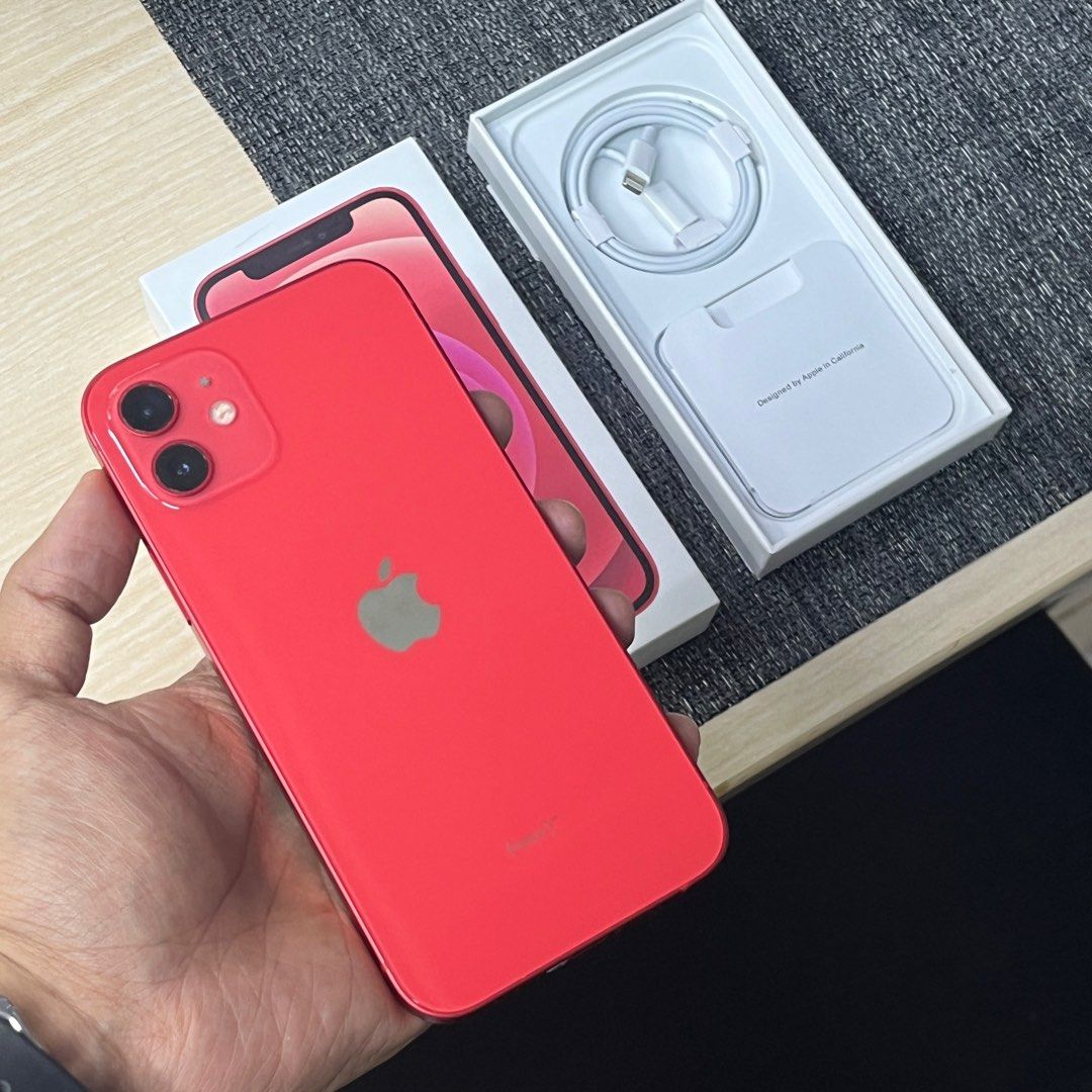 iPhone 12 mini 128GB red mulus, Telepon Seluler & Tablet, iPhone ...
