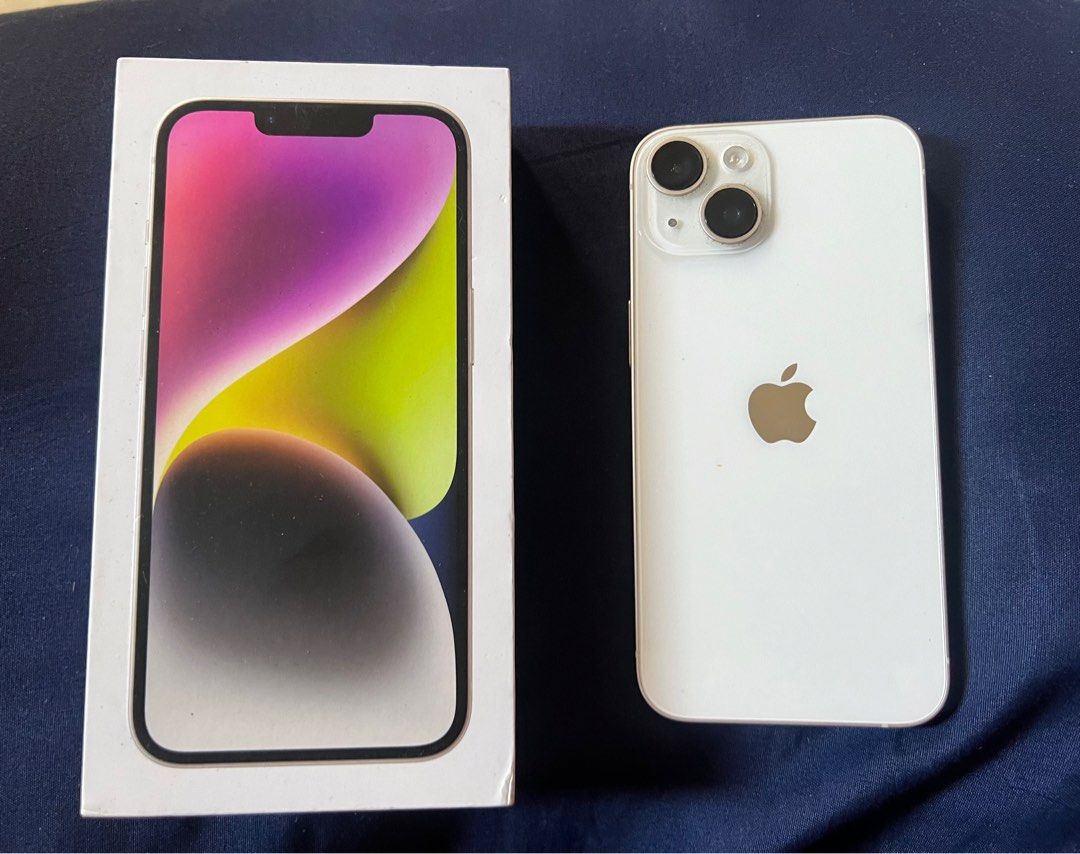 iPhone 14 Starlight 128GB Factory Unlocked with Apple Warranty til Feb ...
