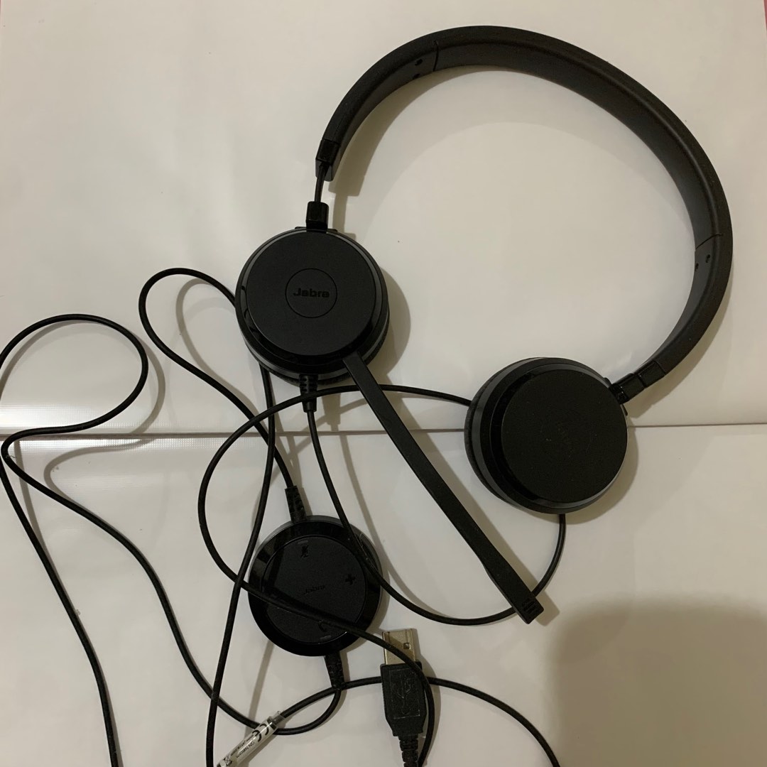 Jabra Evolve 20MS HSC016 noise cancelling headphones, Audio, Headphones ...