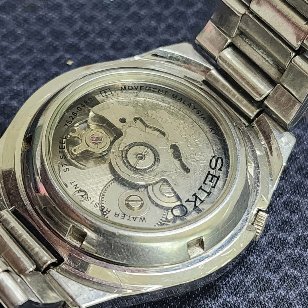Jam tangan SEIKO 5 AUTOMATIC White Dial ORIGINAL, Fesyen Pria, Jam Tangan di Carousell