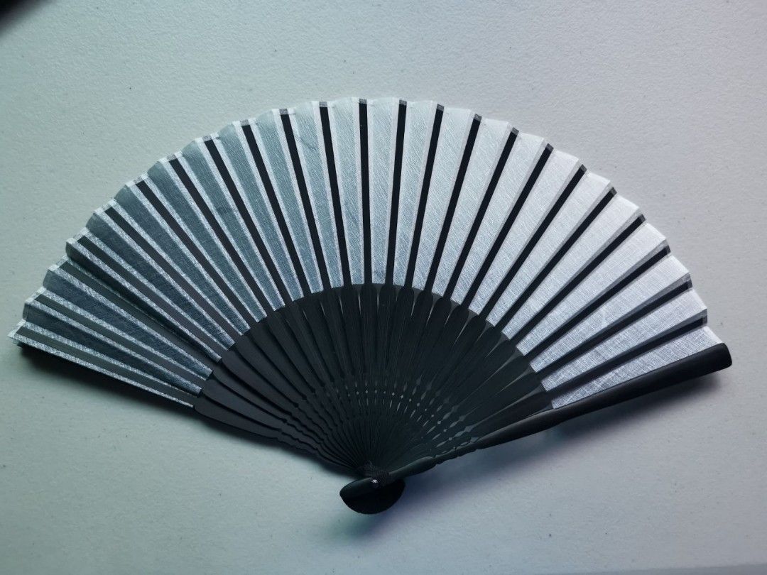 JAPANESE Asian folding fan SHADOW KOI design with sheath, Women's ...