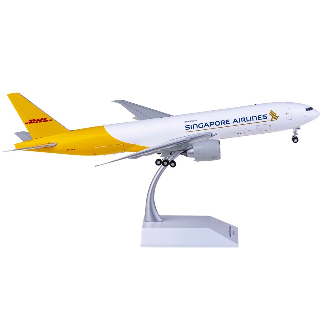 (JC WINGS) Singapore Airlines DHL Boeing 777-200F 9V-DHA Interactive ...