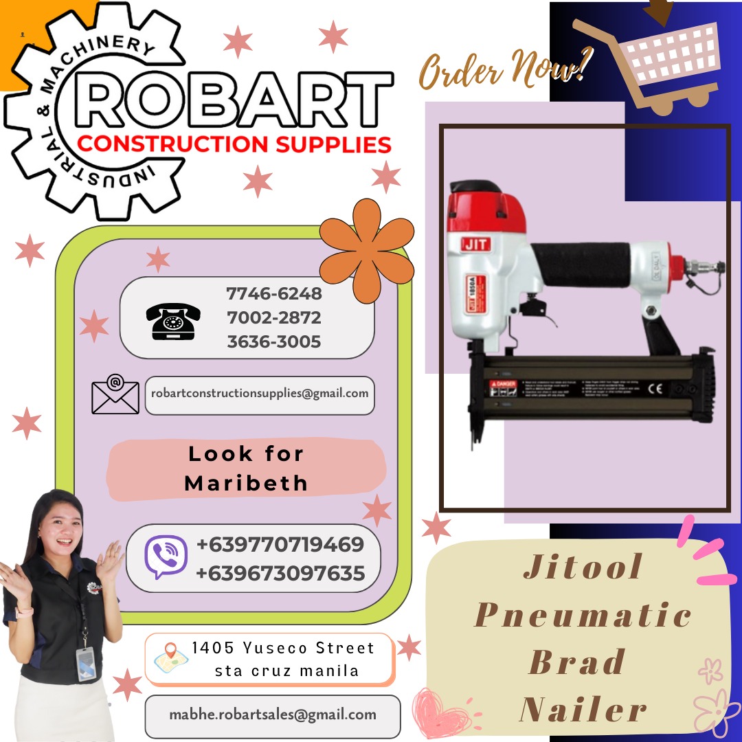 Jitool Pneumatic Brad Nailer, Commercial & Industrial, Construction Tools & Equipment on Carousell