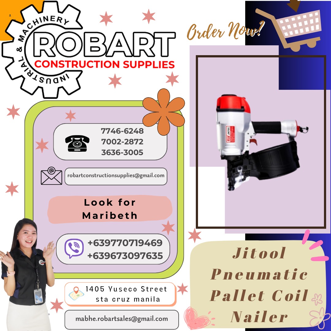 Jitool Pneumatic Pallet Coil Nailer, Commercial & Industrial, Construction Tools & Equipment on ...