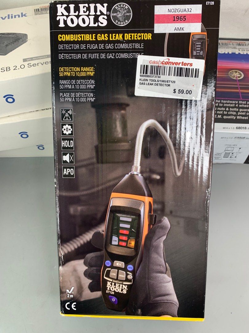 KLEIN TOOLS ET120 GAS LEAK DETECTOR, Furniture & Home Living, Cleaning ...