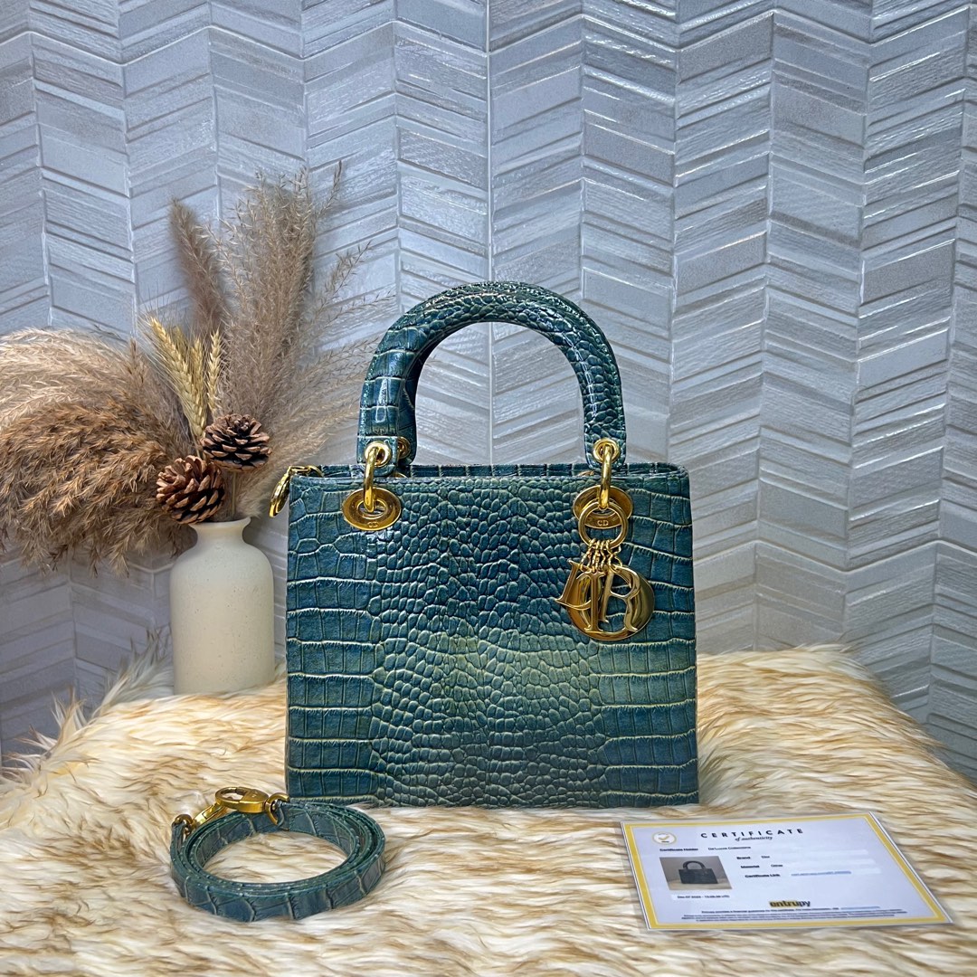 Lady Dior in Exotic Crocodile Leather, Luxury, Bags & Wallets on Carousell