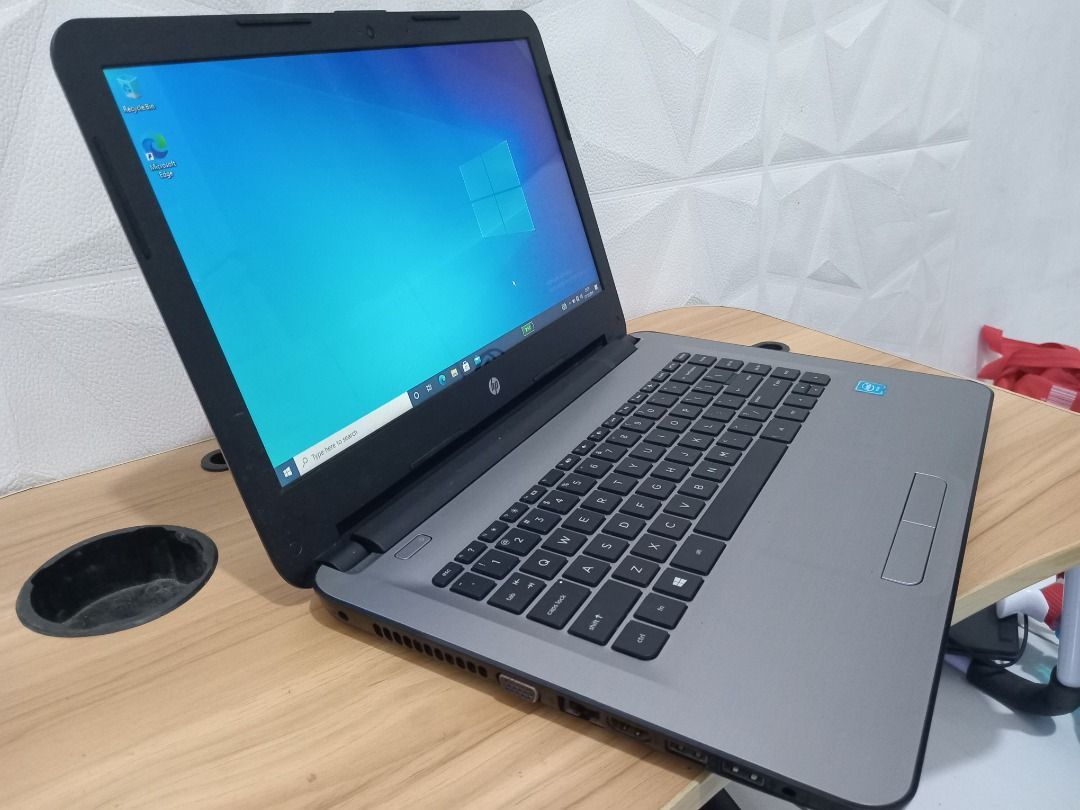 laptop HP 14 warna abu hitam intel celeron cpu n3060 windows 10 500gb ...