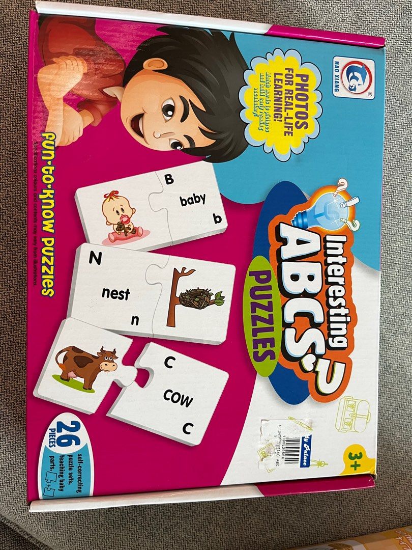 Learn ABC puzzles, Hobbies & Toys, Toys & Games on Carousell