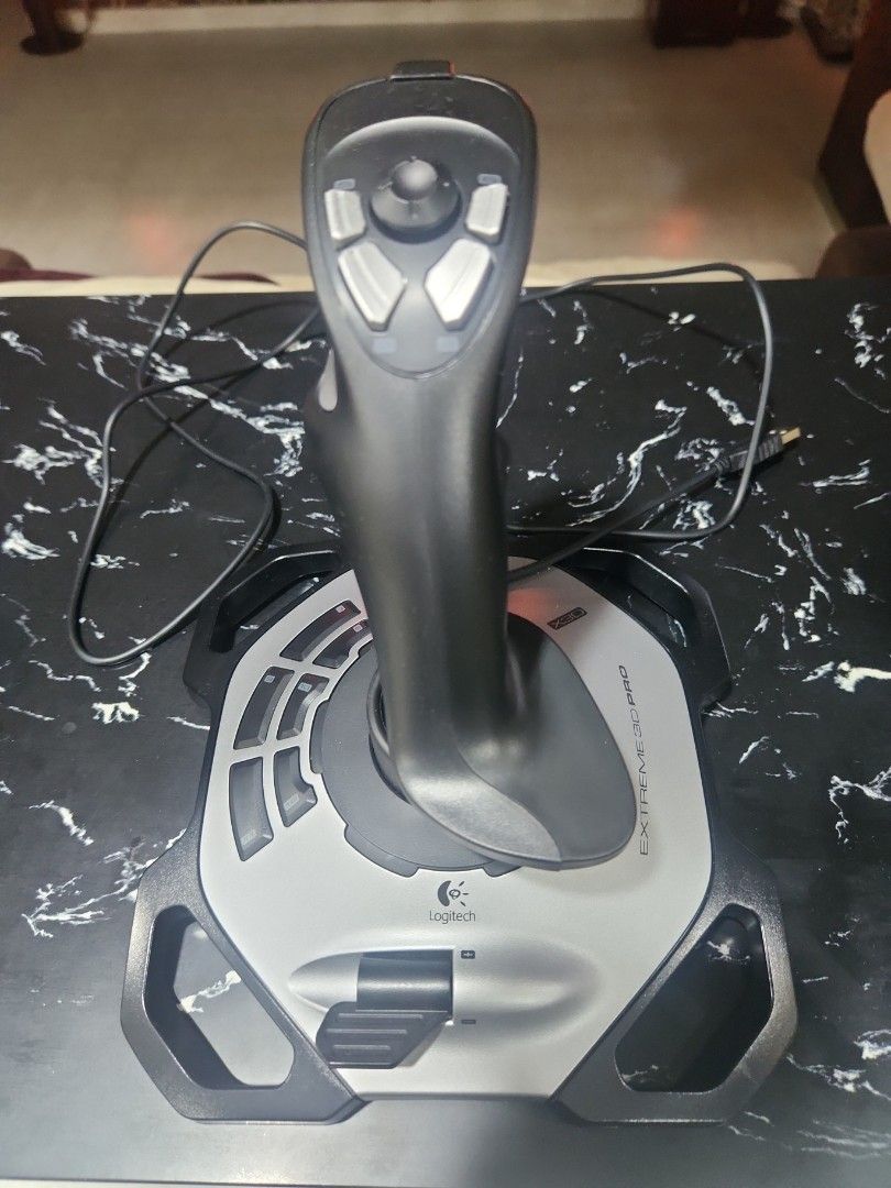 Logitech Extreme 3D Pro Precision Flightstick, Video Gaming, Gaming ...