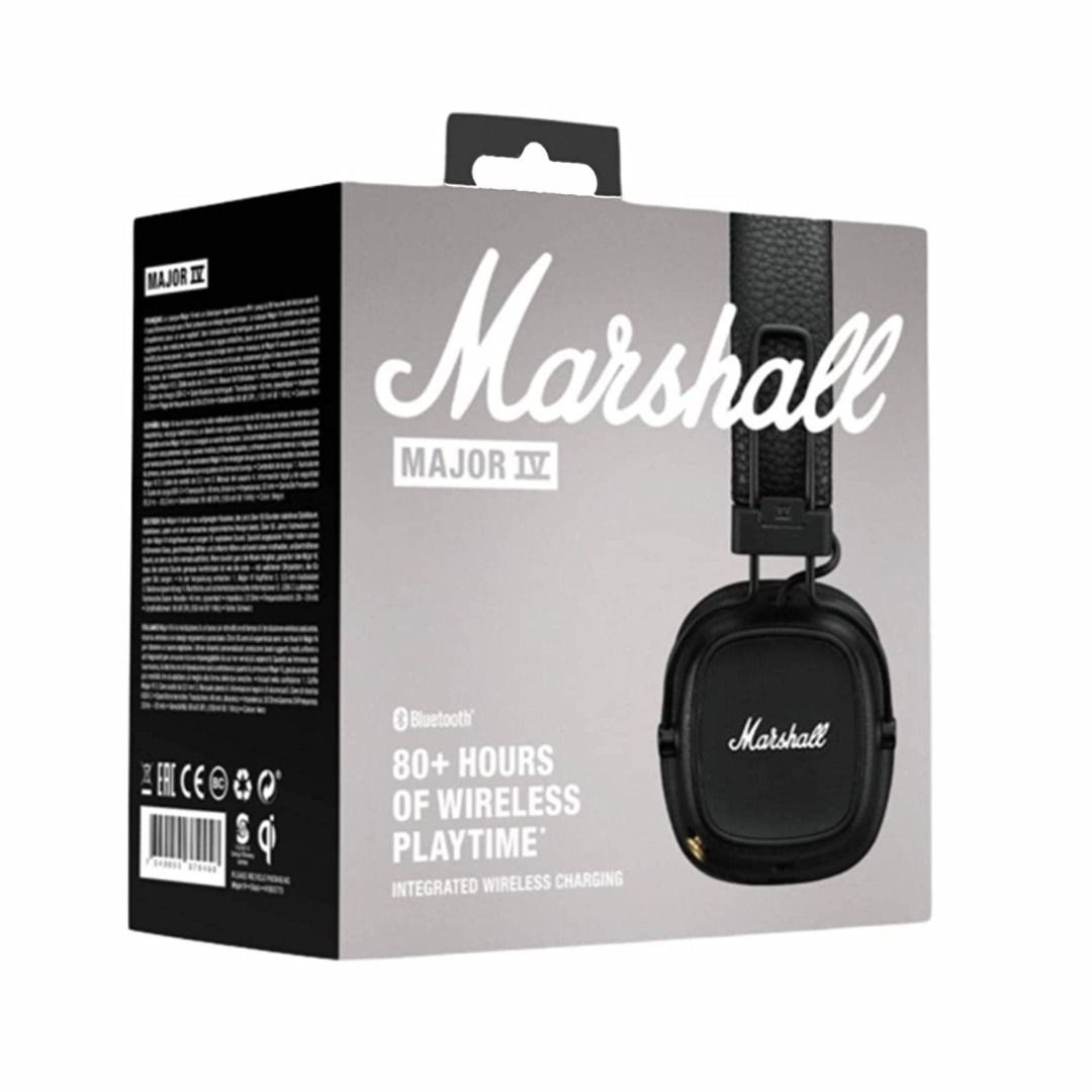 Marshall Major IV Boom Wireless Bluetooth On Ear Headphone with Mic !!! One Year Warranty ...