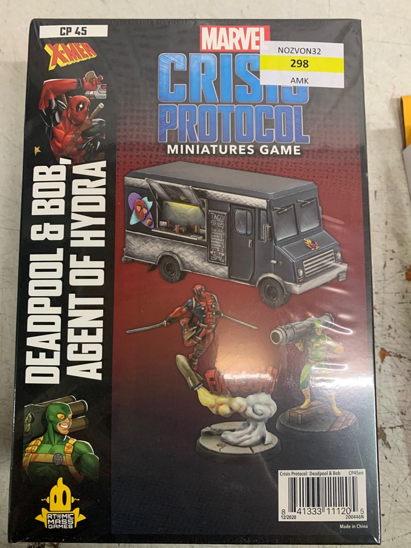 MARVEL CRISIS PROTOCOL DEADPOOL &BOB AGENT OF HYDRA, Hobbies & Toys ...
