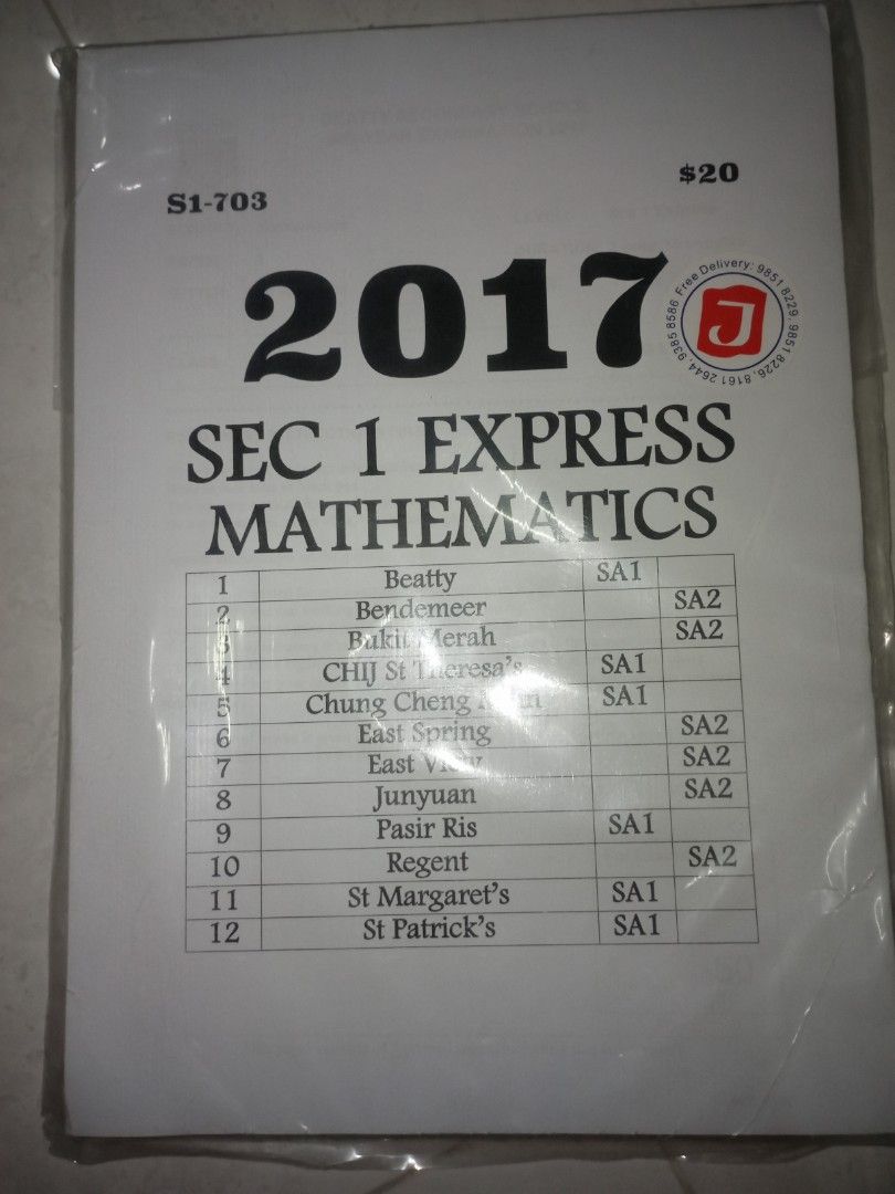 Maths test paper 2017, Hobbies & Toys, Books & Magazines, Assessment ...