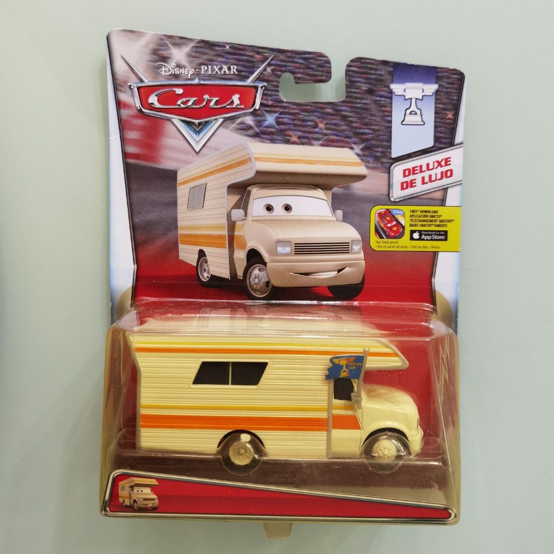 Mattel Disney Pixar Cars Piston Cup Larry Camper Diecast Car, 興趣及遊戲, 玩具 ...