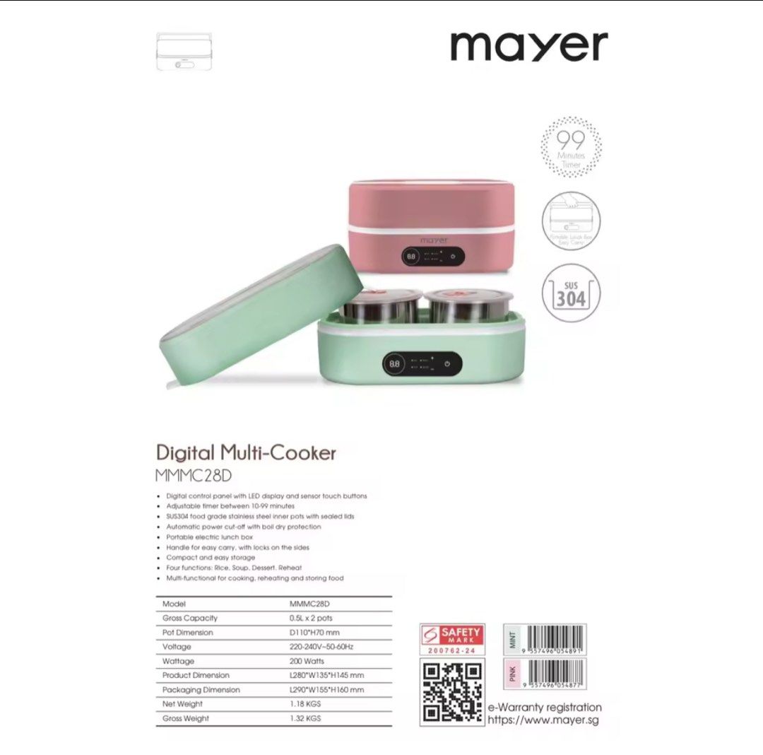Mayer Multi Cooker, TV & Home Appliances, Kitchen Appliances, Cookers ...