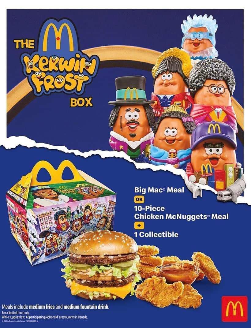 Mcdonalds The Kerwin Frost Box Presents Mcnugget Buddies Mcd Kerwin Frost Darla Don Bernice